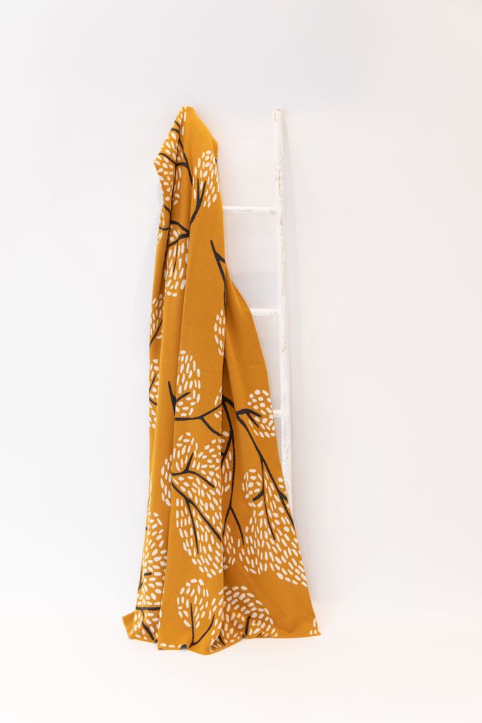 Elephant Throw Mustard - 180 x 130cm – J Grennan and Sons Online Store